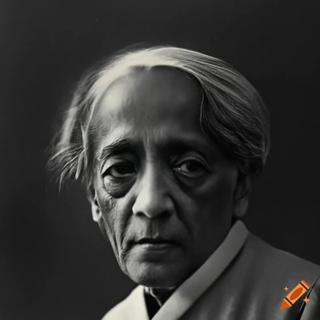Portrait of a young Jiddu Krishnamurti in 1910 on Craiyon