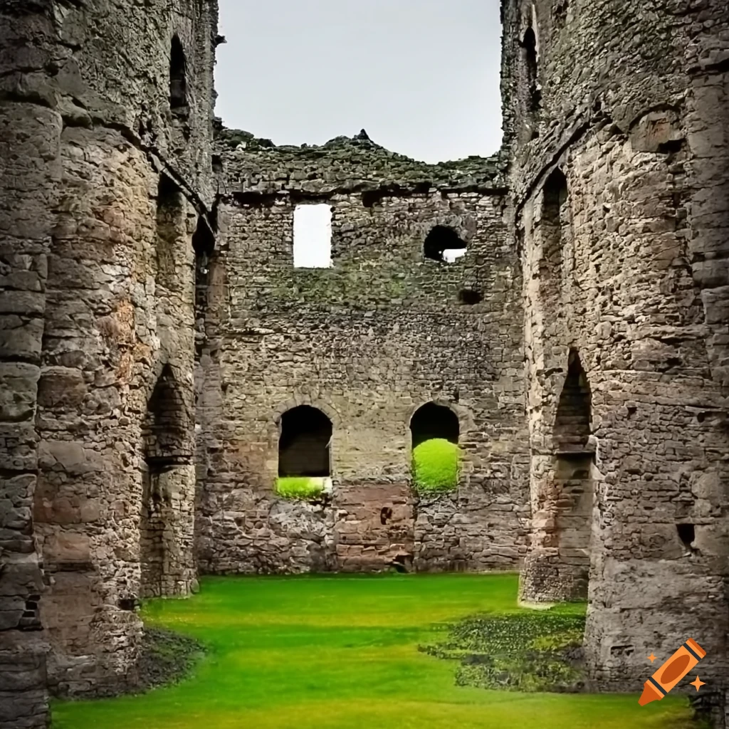 Castle ruins on Craiyon