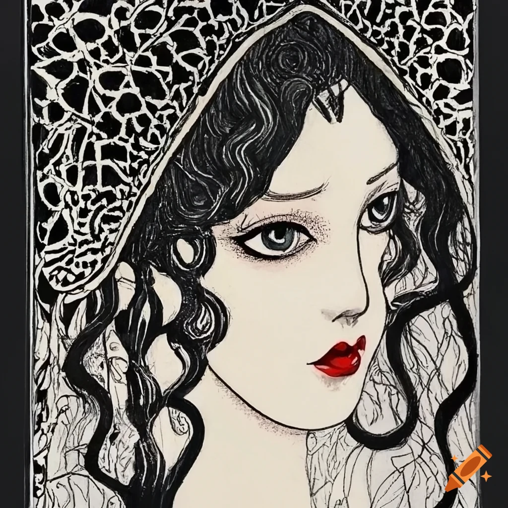 Portrait of a beautiful woman with long hair in Aubrey Vincent ...