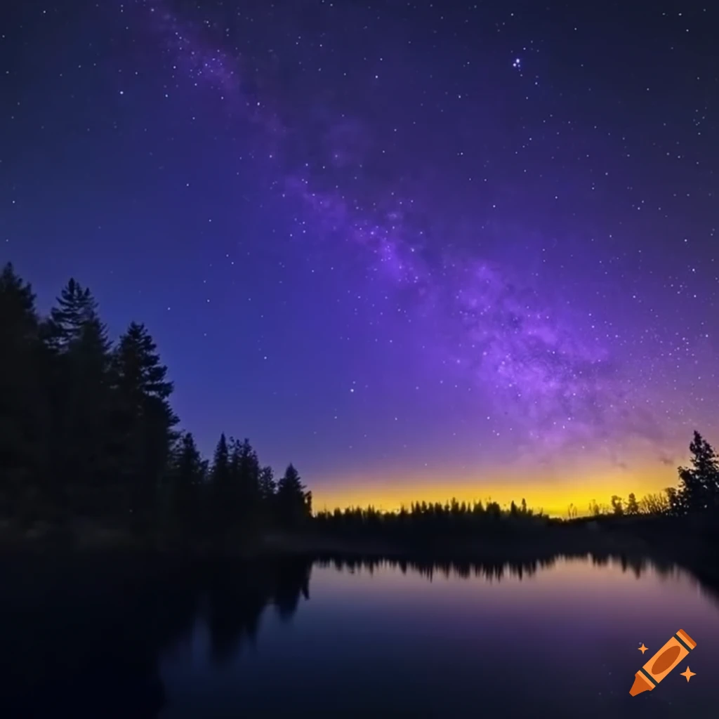 Stunning night sky in combermere, ontario