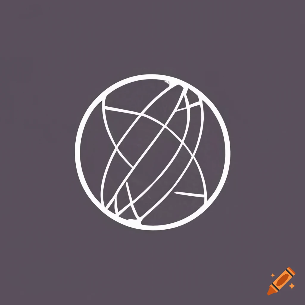 Minimalistic logo of the titan atlas holding a globe on Craiyon