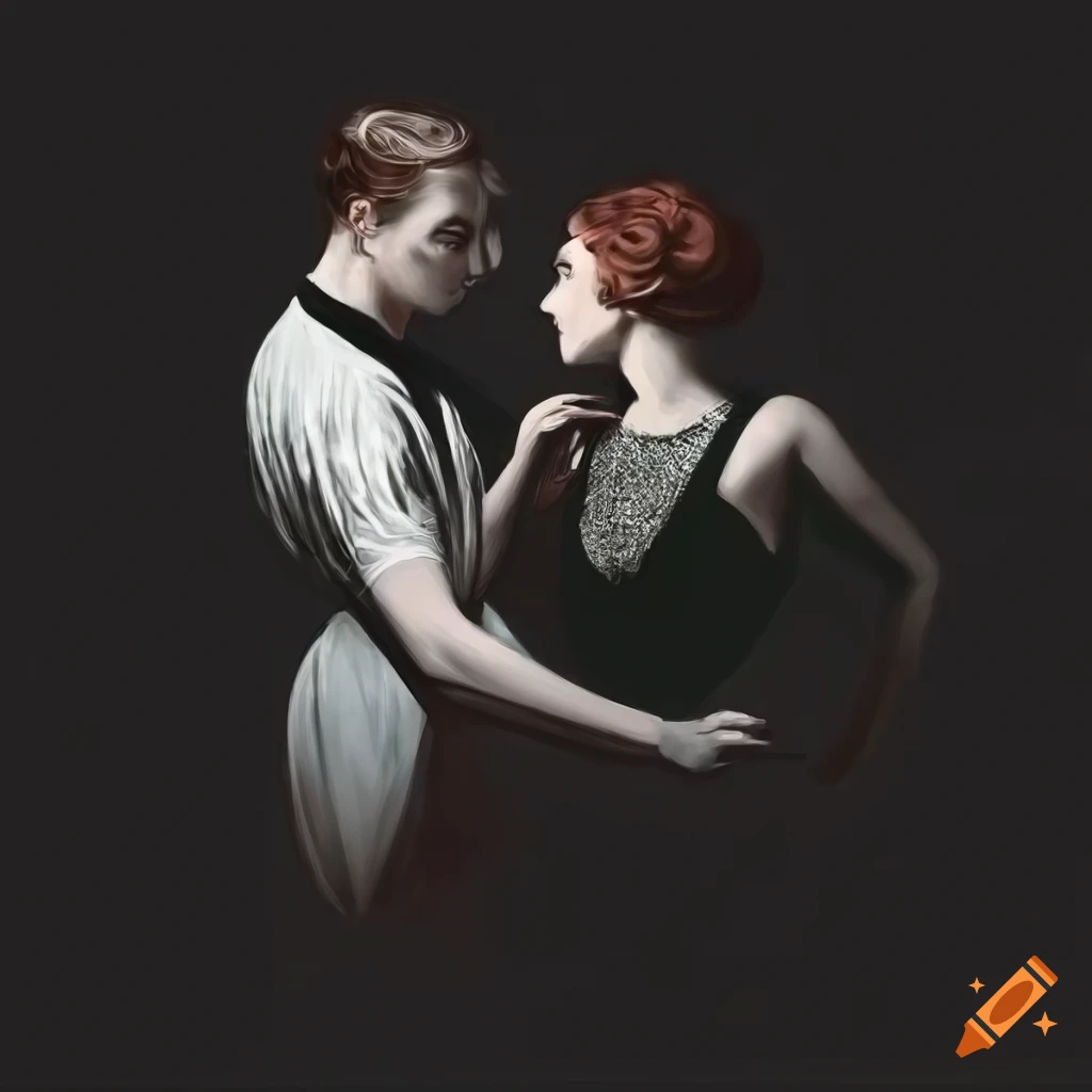 1920s style ballroom dance in an art deco setting