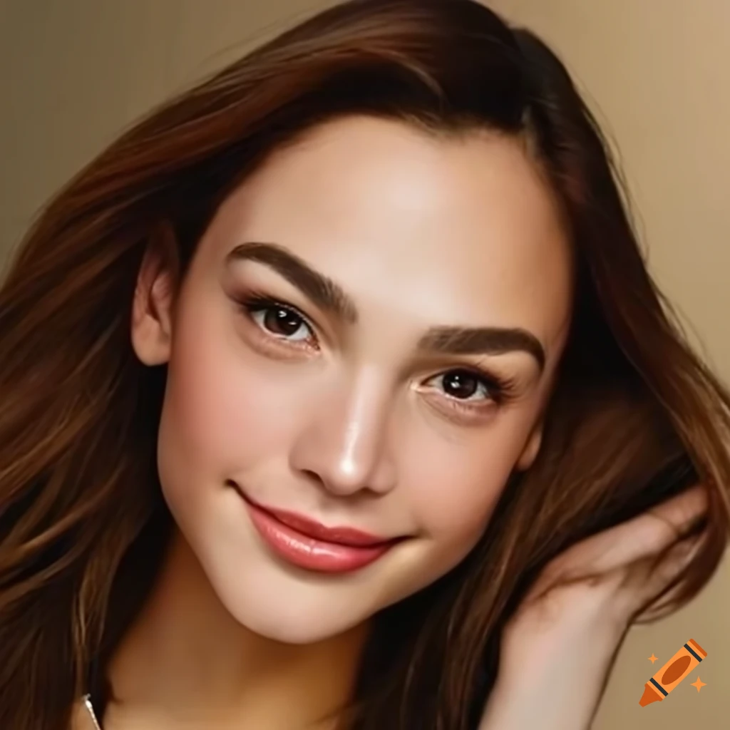 Close-up portrait of a stunning young female with soft features on Craiyon