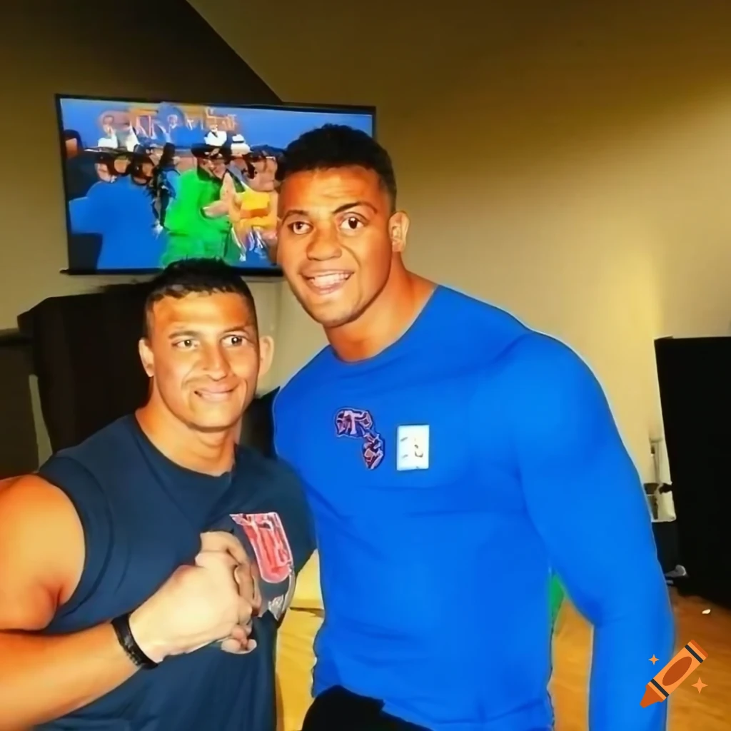 Mirror selfie of a football quarterback on Craiyon