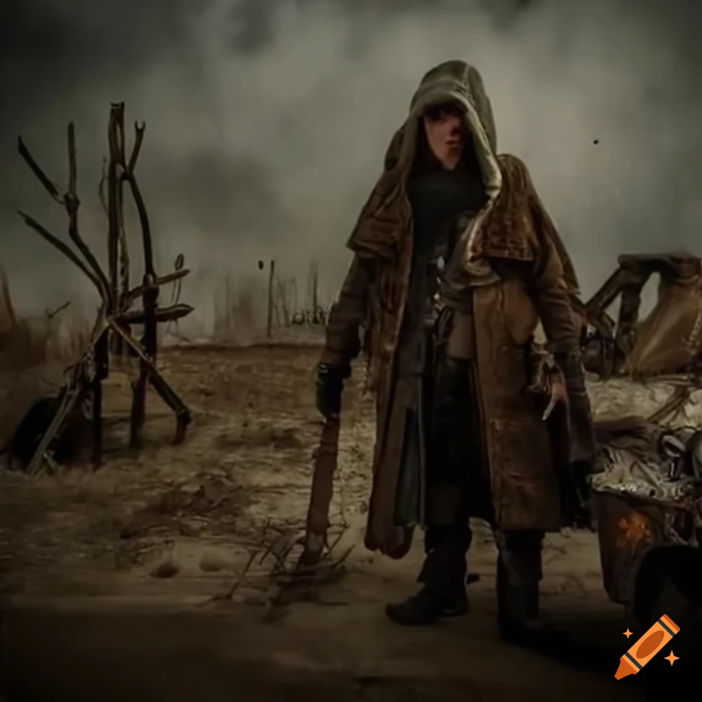 Image of post-apocalyptic bandits in a desolate wasteland