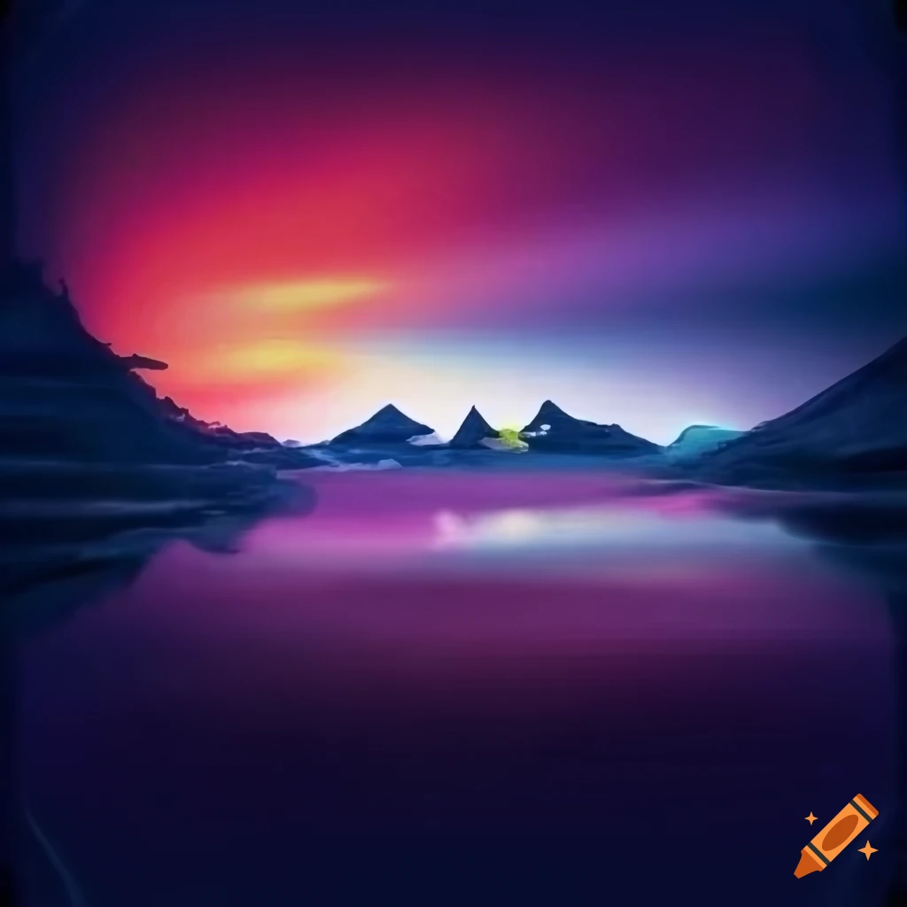 Low quality 3d cgi landscape reminiscent of early 90s graphics on Craiyon