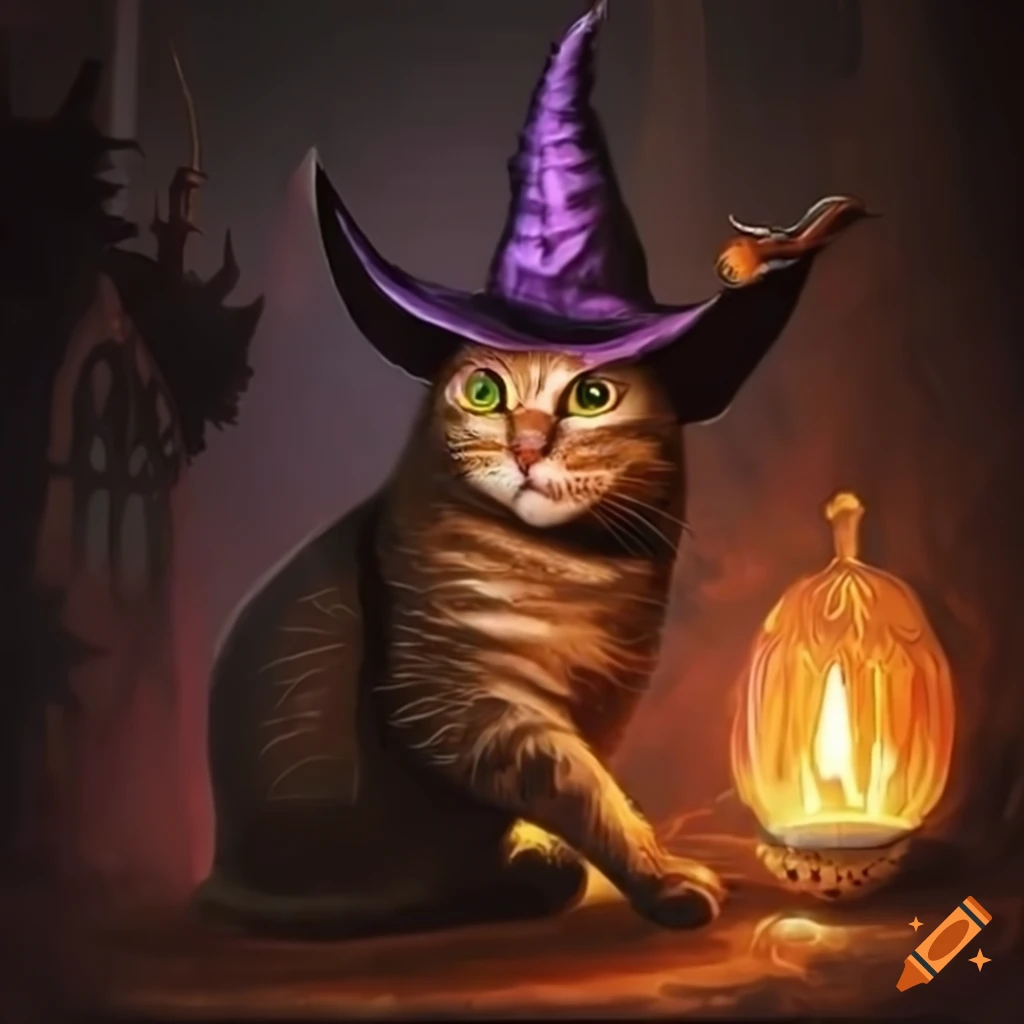 Wizard cat on Craiyon
