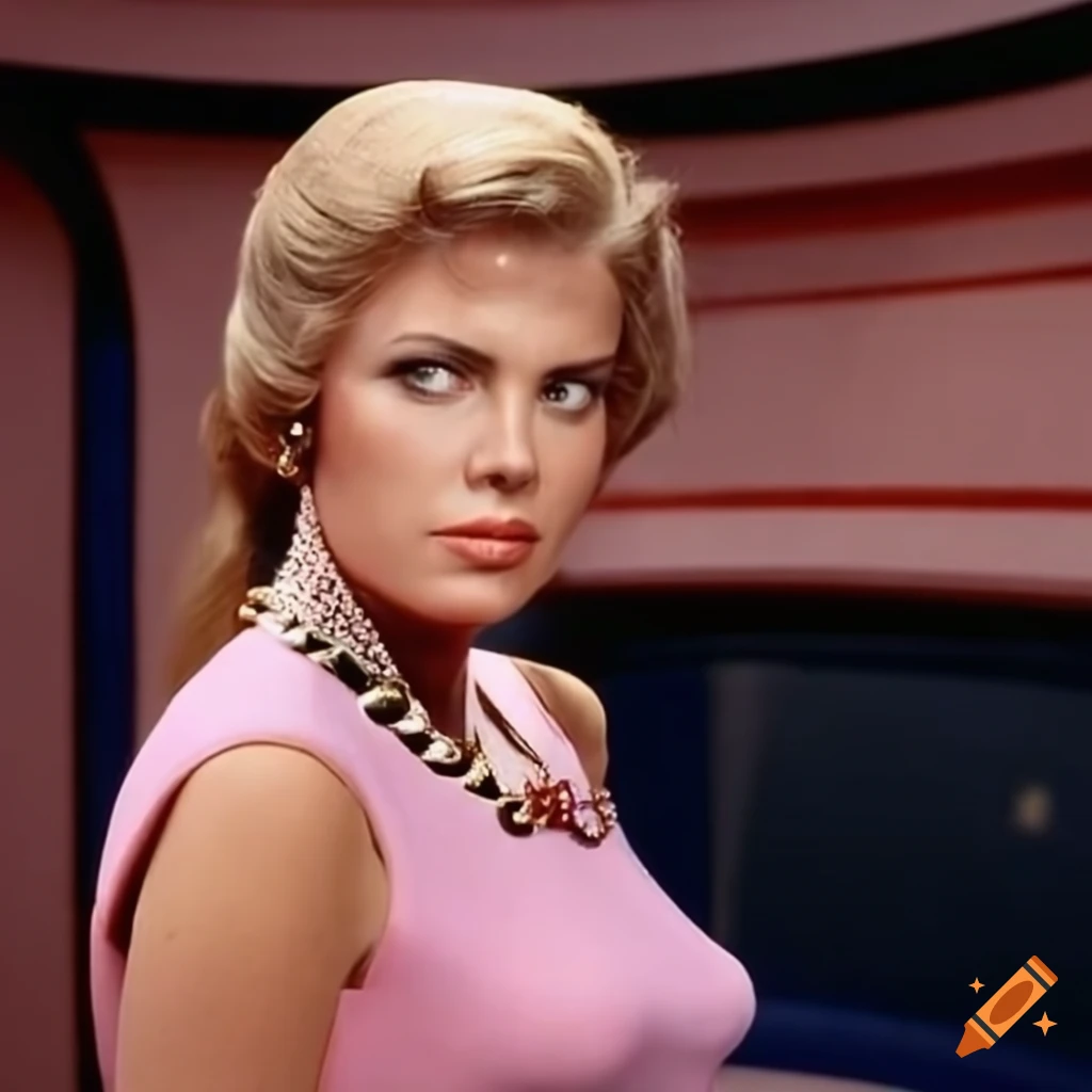 Cosplay of female Captain Kirk from Star Trek on Craiyon