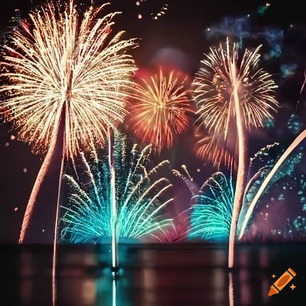 Festive new year's eve celebration