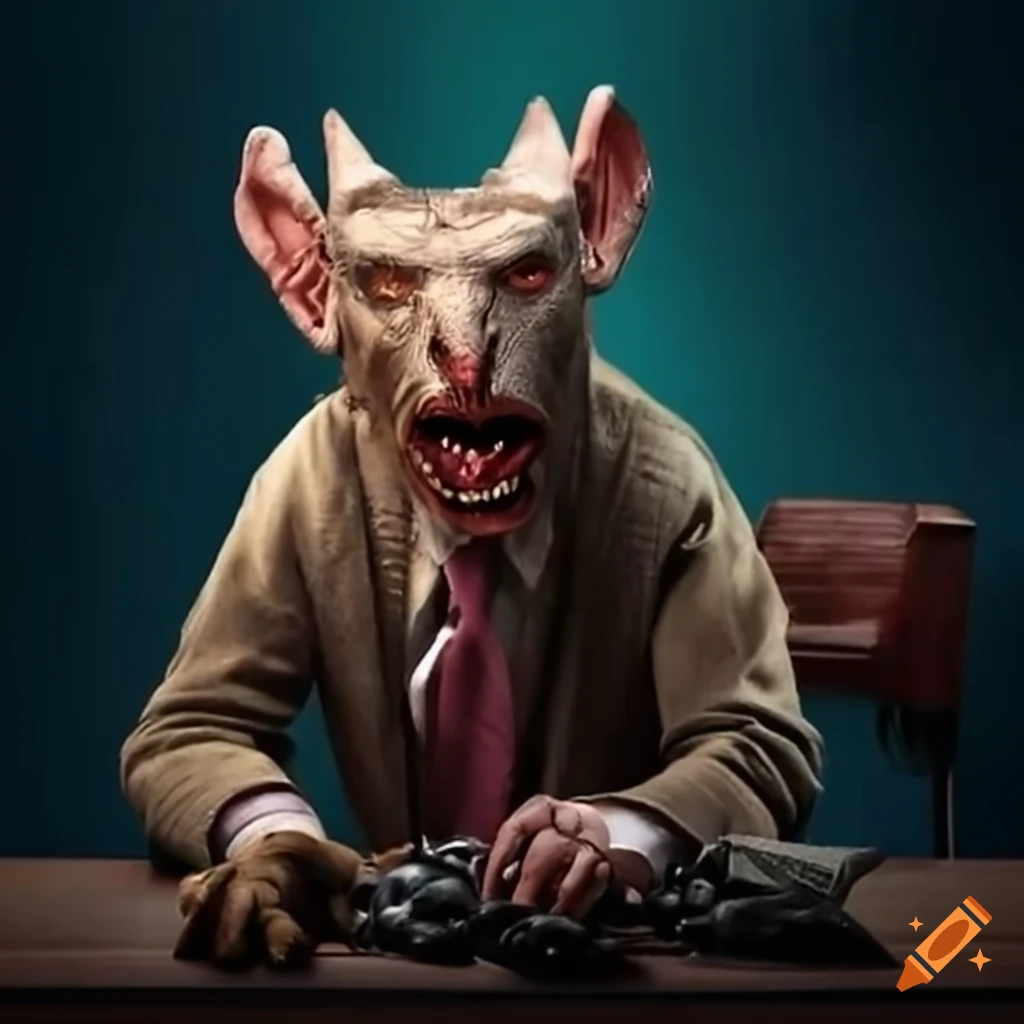 Illustration of men in rat-headed suits trapping people with money on ...