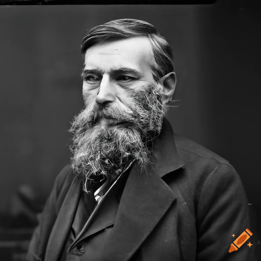 Vintage portrait of a man in old-fashioned attire on Craiyon