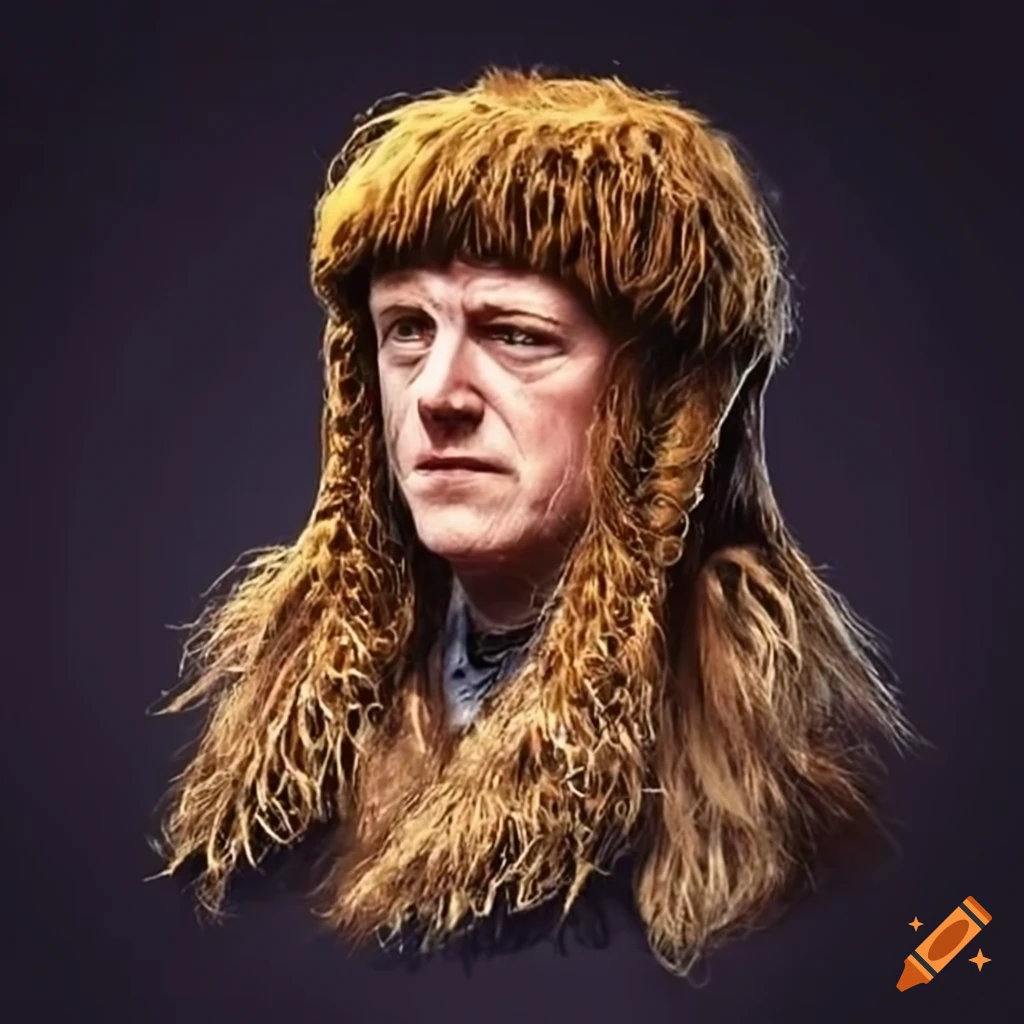 Angus young wearing a king arthur-style hat on Craiyon