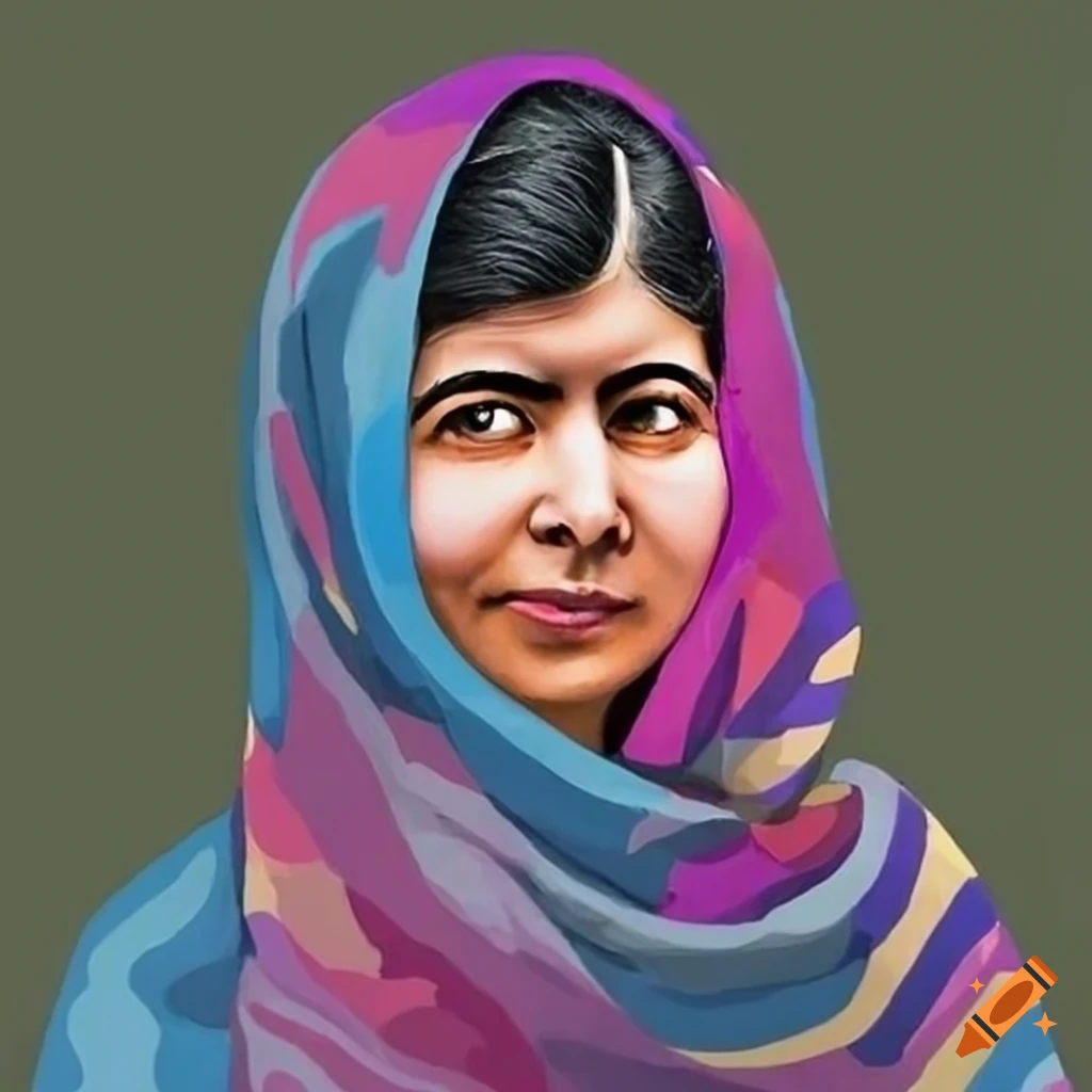 Portrait of malala yousafzai