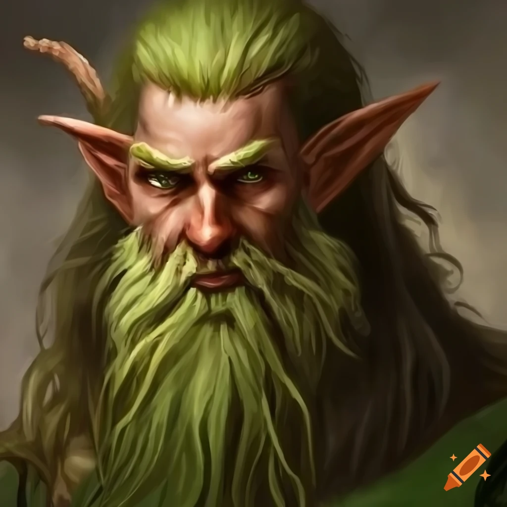 Image of a bearded druid elf