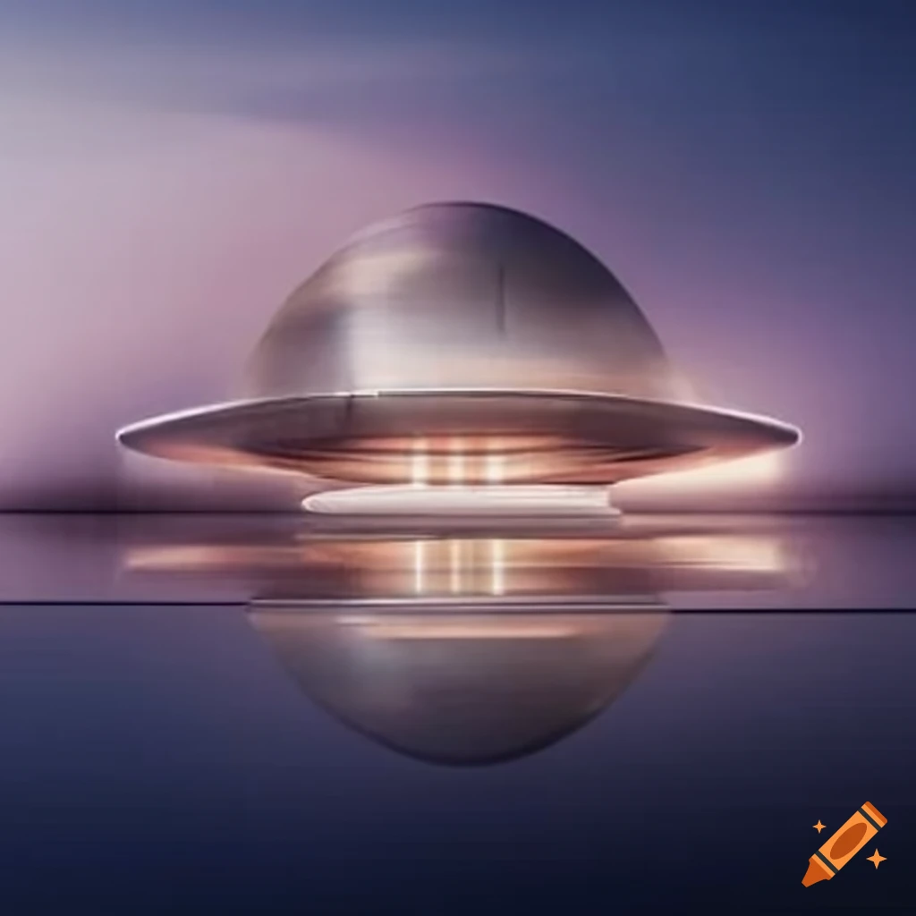 Hyper realistic art museum made of glass and concrete