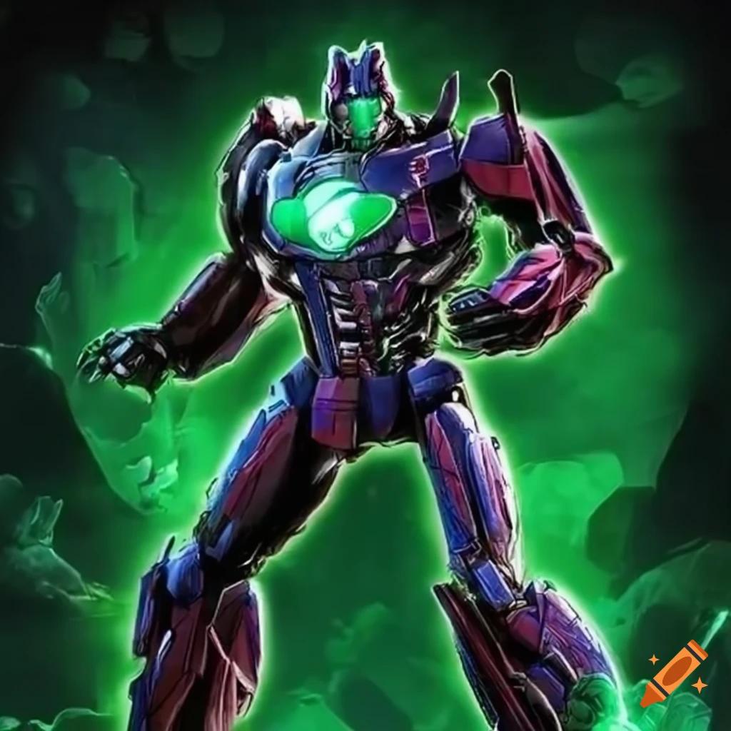 Image of green lantern and optimus prime on Craiyon