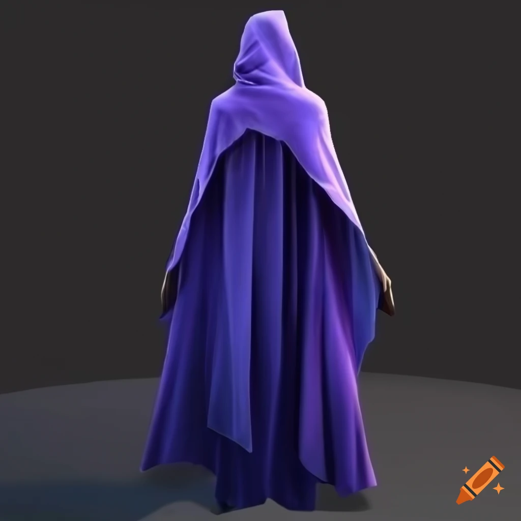 Flowing fantasy cape clothing item on Craiyon