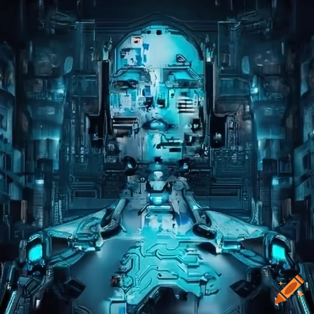 Futuristic dystopian ai artwork on Craiyon