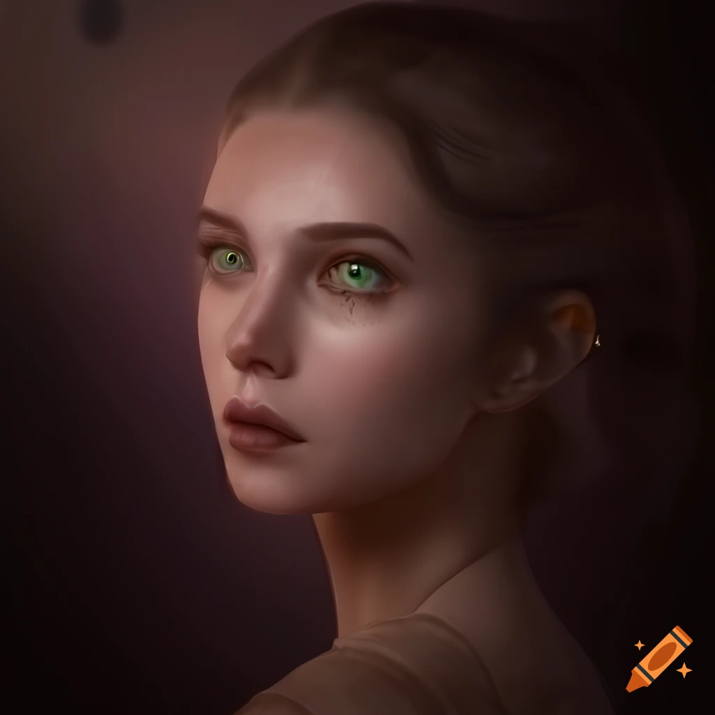 Photorealistic front view of a fantasy character