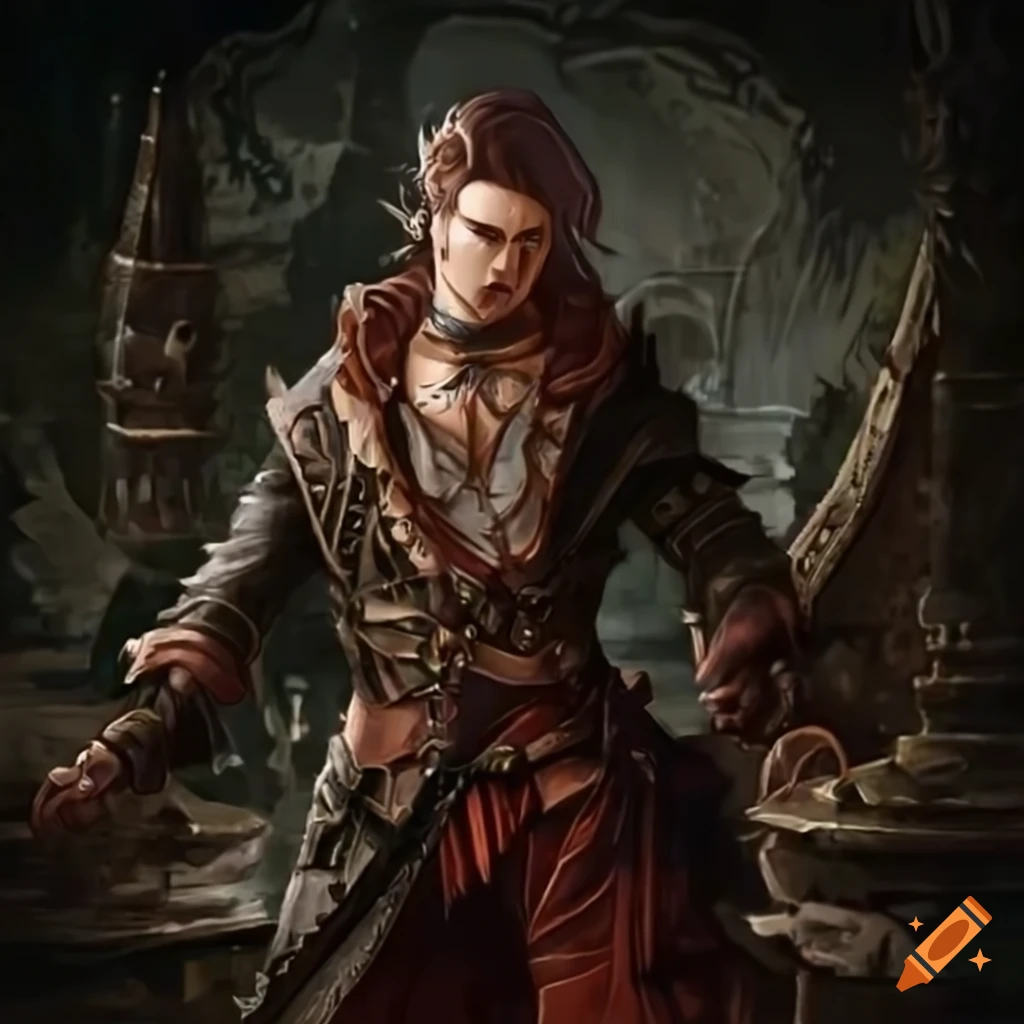 Handsome gothic swashbuckler