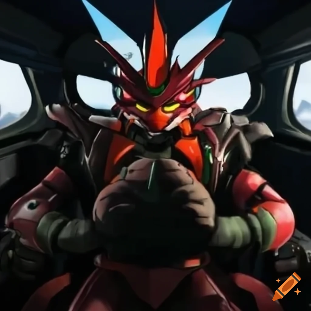 Getter robo pilot in cockpit