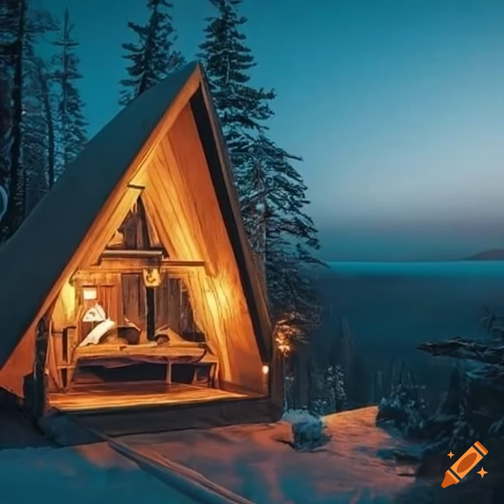 Cozy a-frame cabin