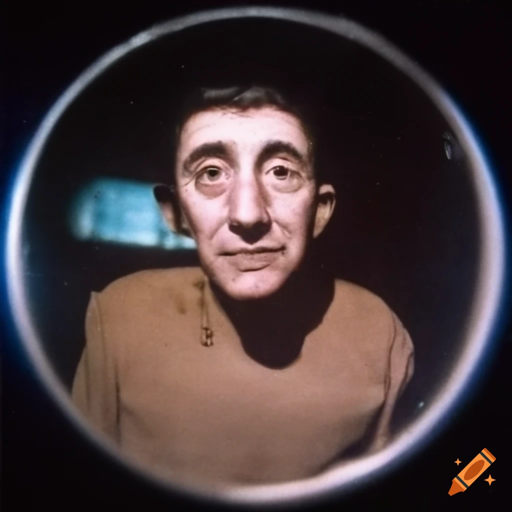 Realistic color fisheye press photographer in 1940s style on Craiyon