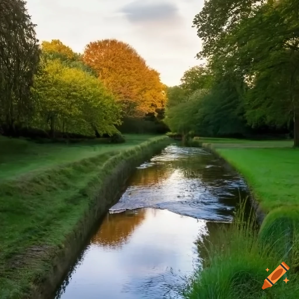 Sunset at knighton park gardens in leicester