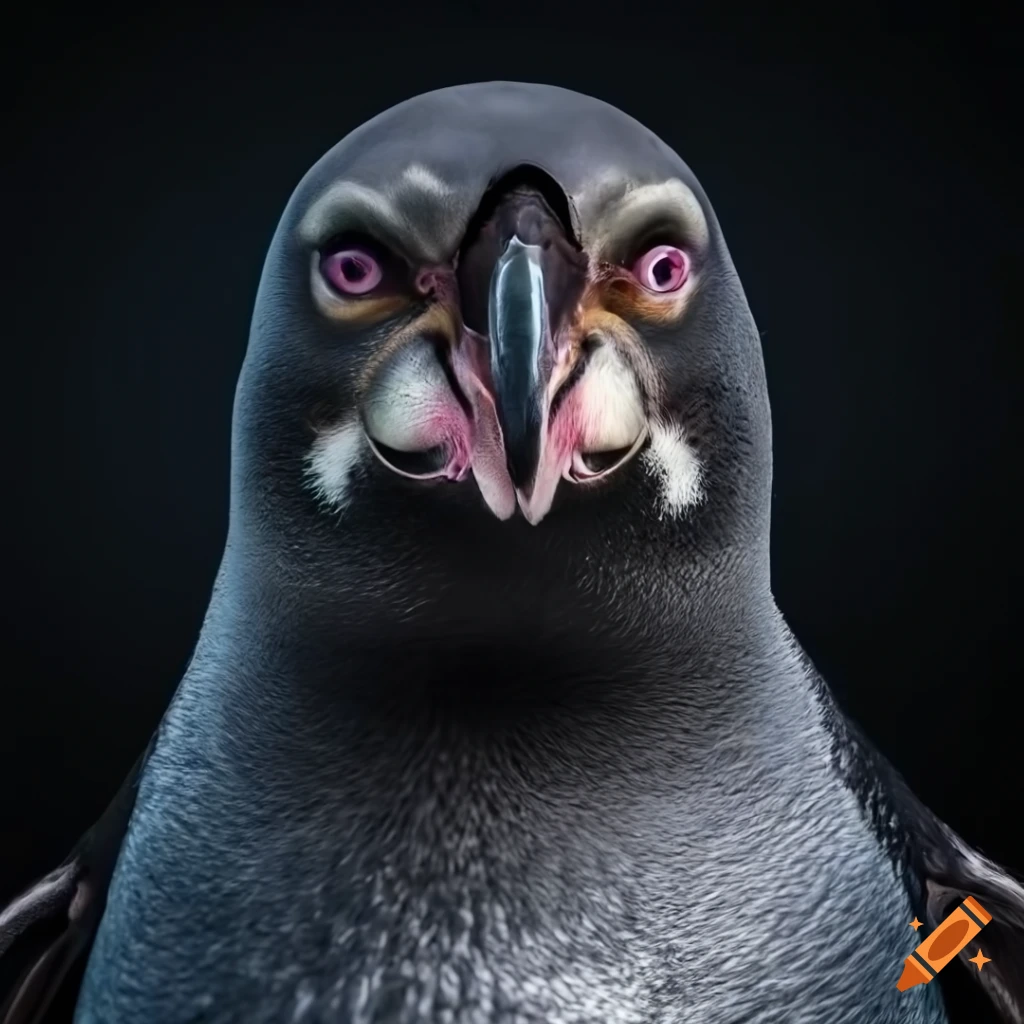 Aggressive and dangerous penguin