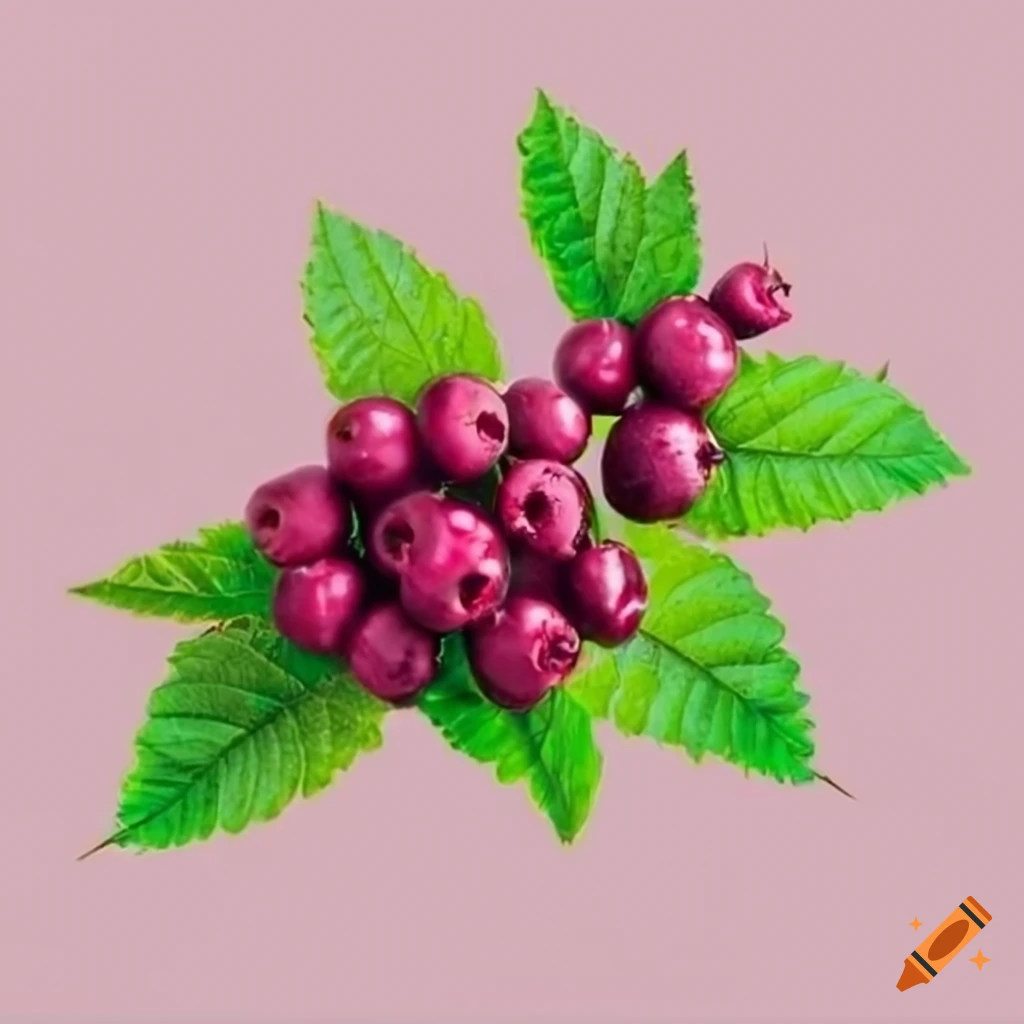 Wildberry on white background