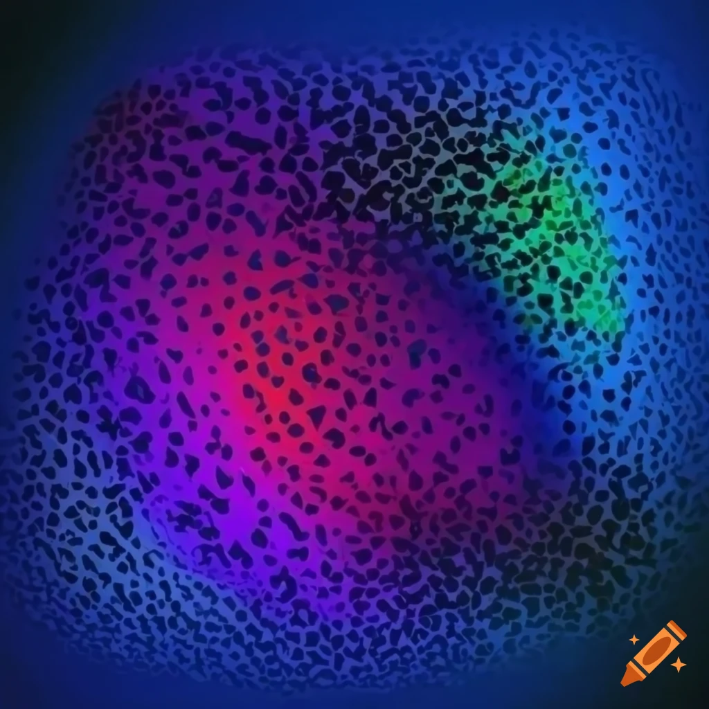 Abstract pointilism artwork