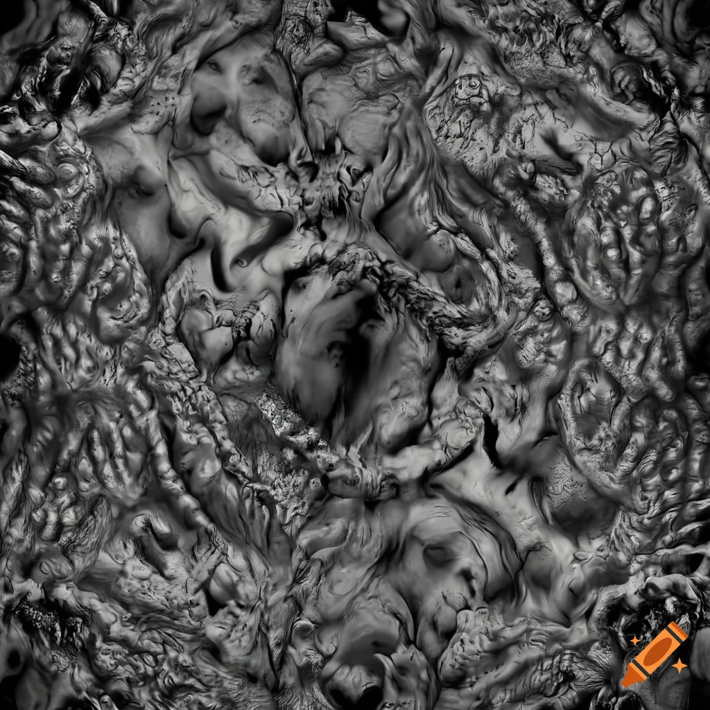 Seamless black and white creature texture