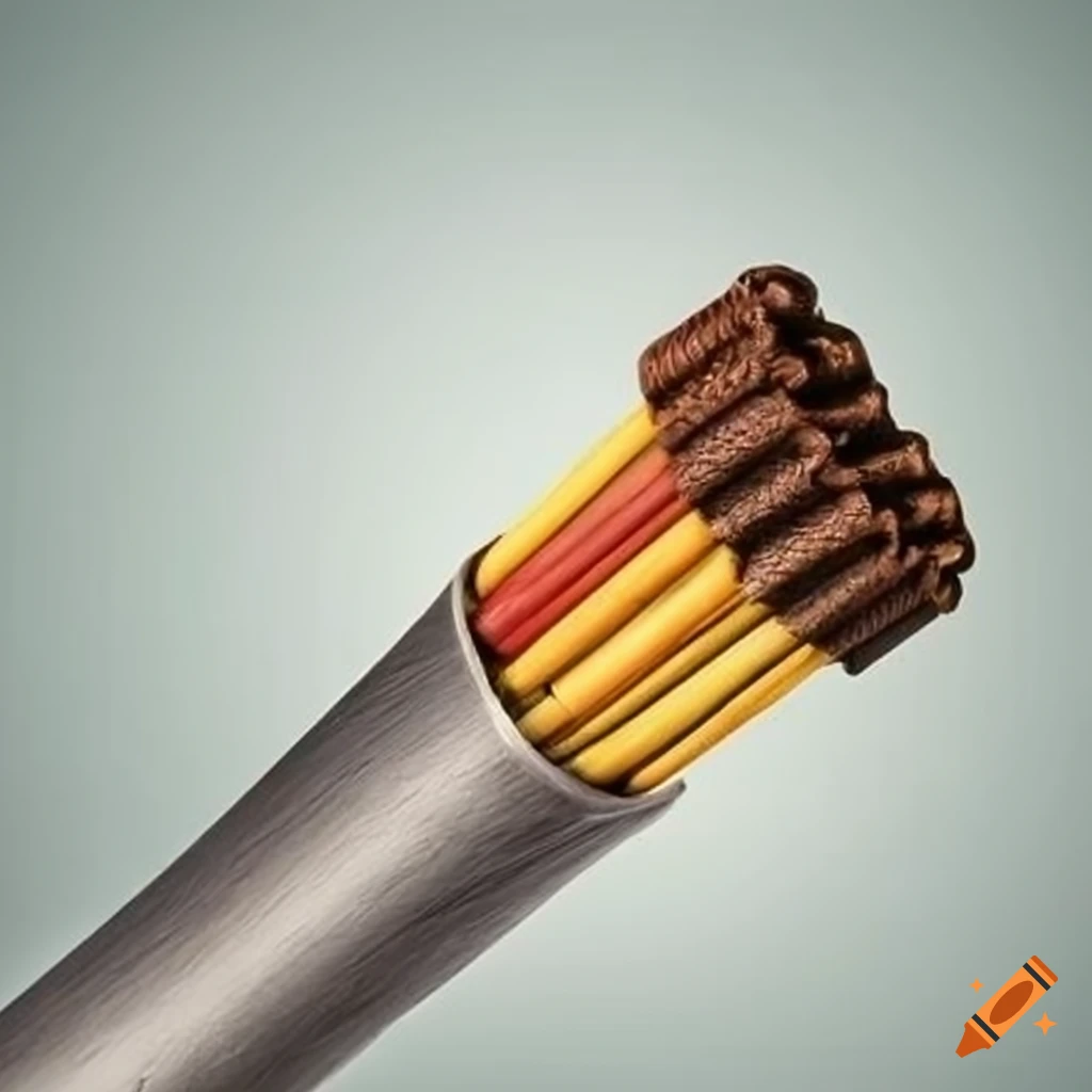 Image of a transatlantic telegraph cable on Craiyon