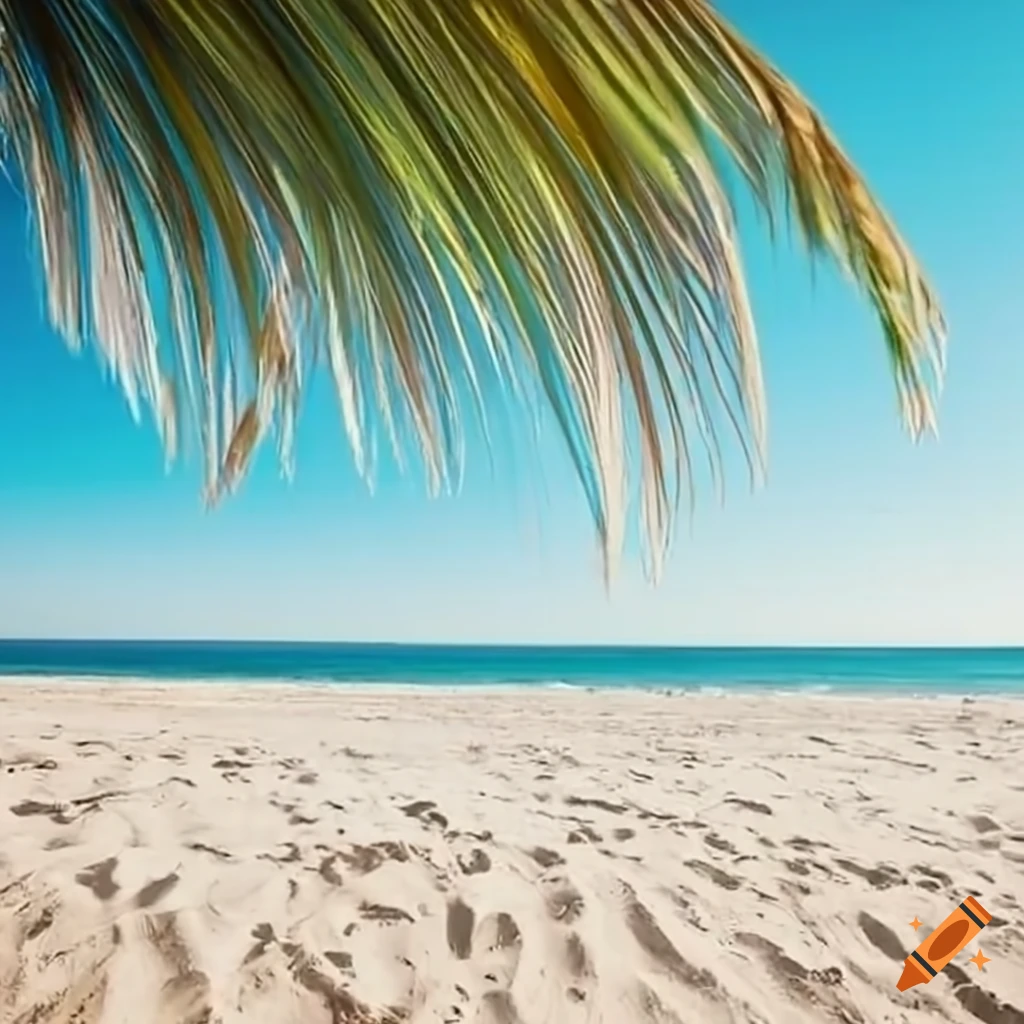 Sunny day at the beach on Craiyon
