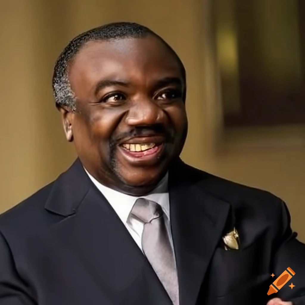 Portrait of ali bongo ondimba on Craiyon