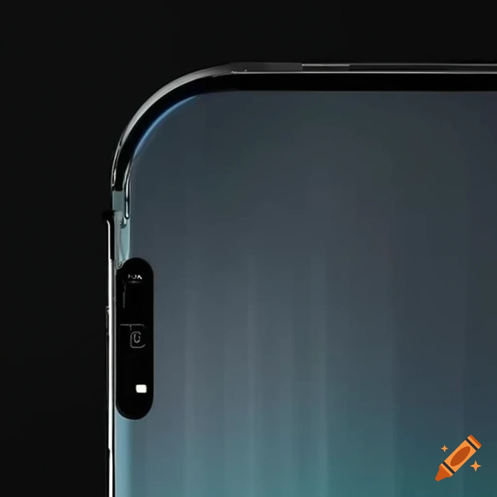 Transparent smartphone with titanium build on Craiyon