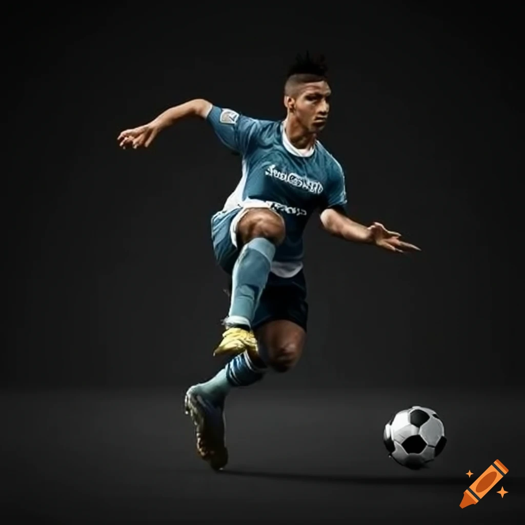 Soccer player in action