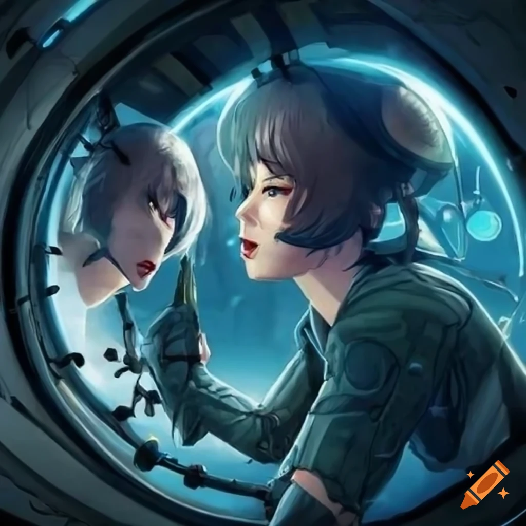 Ultra detailed japanese artwork of pilots in futuristic gyroscope ...