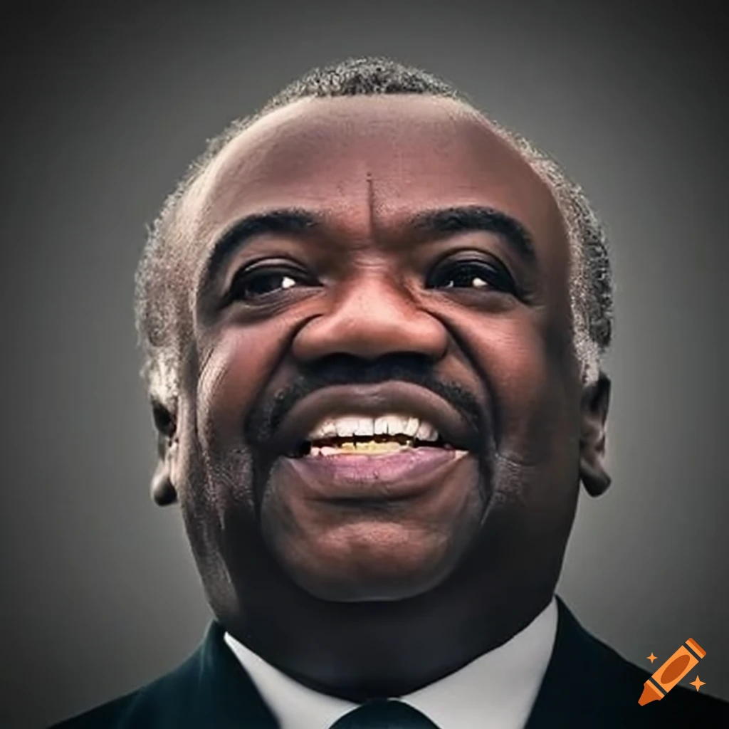 Portrait of ali bongo ondimba on Craiyon