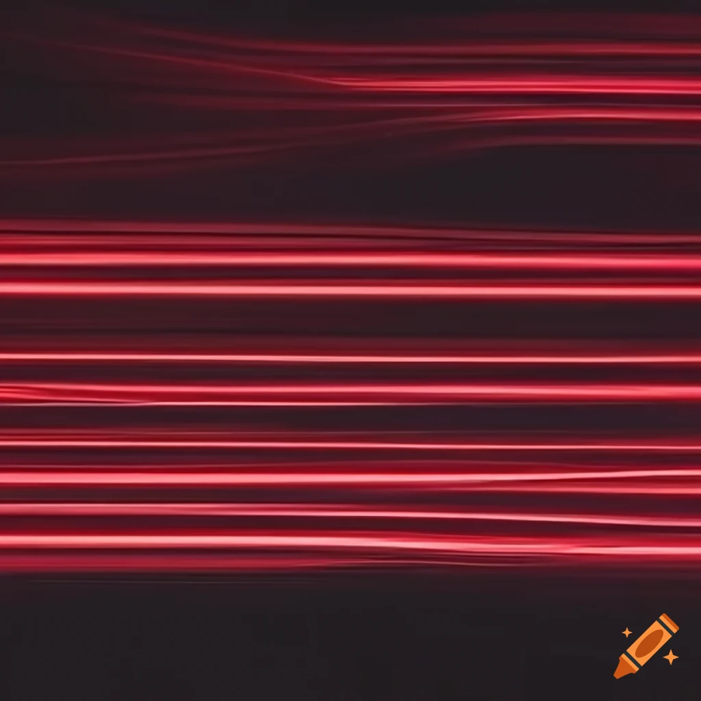 Ultra high-quality image of red neon lines on a black background on Craiyon