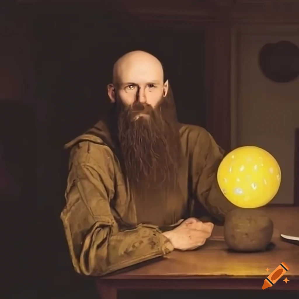 Medieval carpenter at work on Craiyon