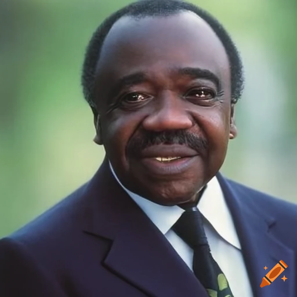 Portrait of omar bongo ondimba, founder of gabon 2000