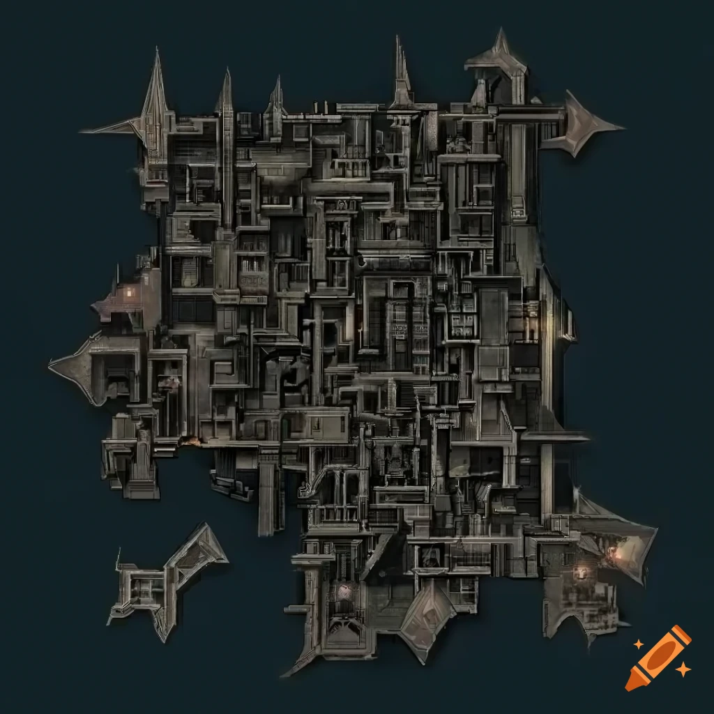 Post-apocalyptic wasteland from above on Craiyon