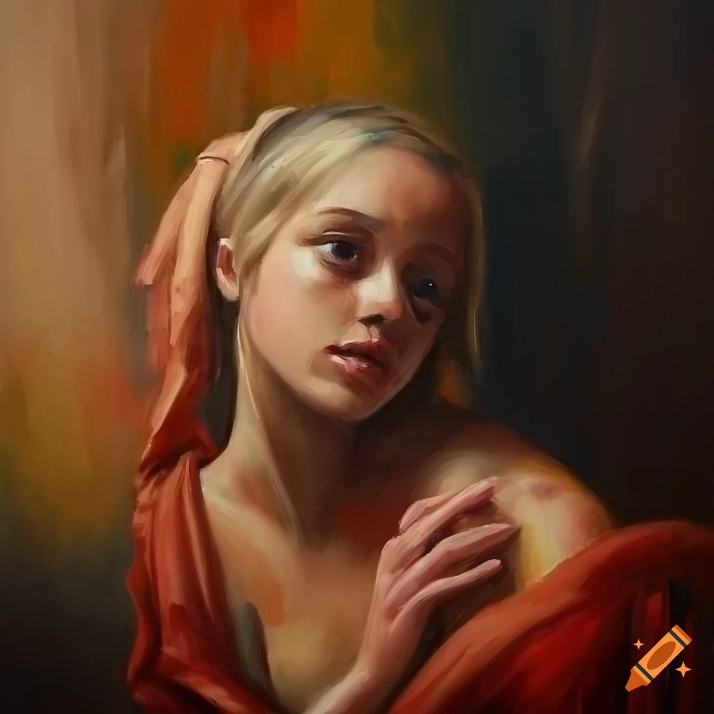 Oil painting artwork on Craiyon