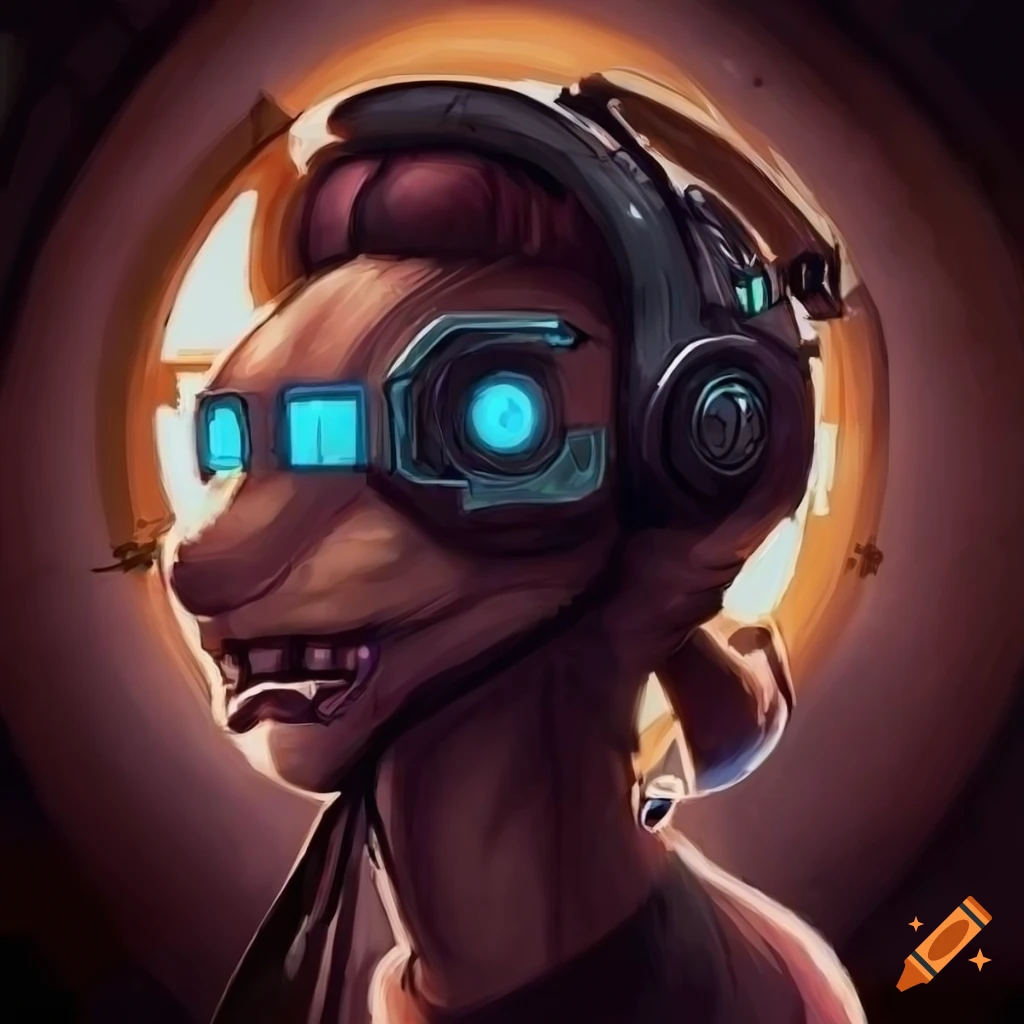 Detailed artwork of anthro pilots in futuristic gyroscope cockpits on ...