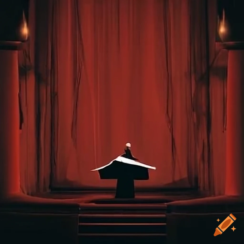 Empty stage on Craiyon