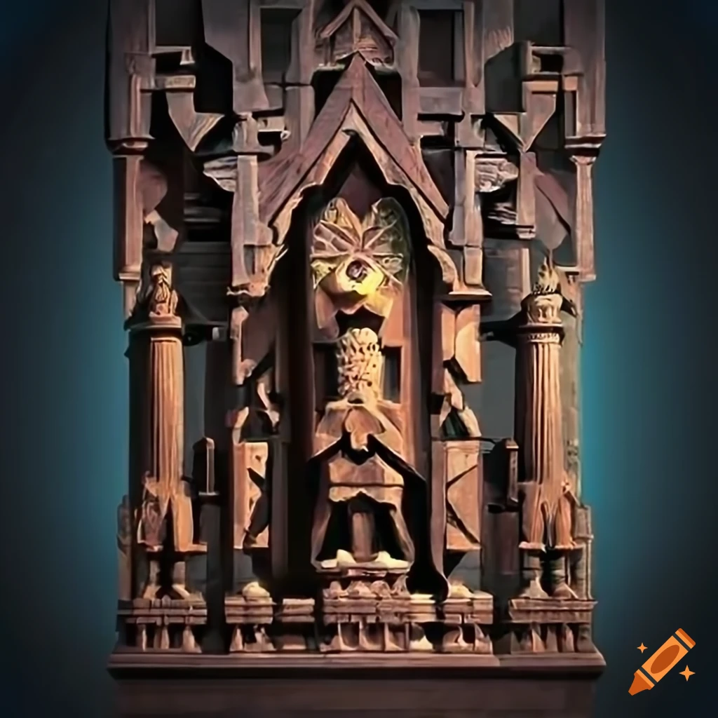 Detailed carving inspired by the zelda game on Craiyon