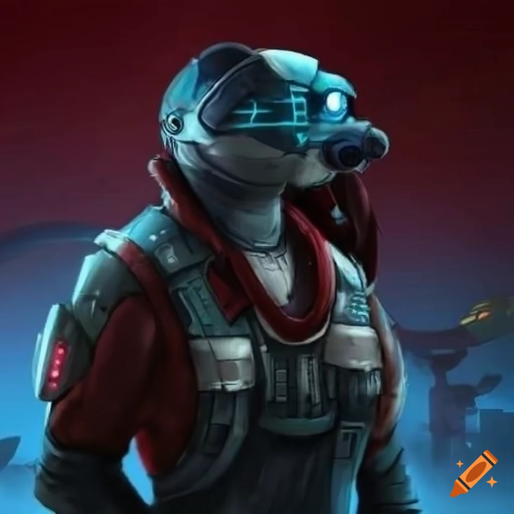 Artwork of anthropomorphic pilots in futuristic cockpits on Craiyon