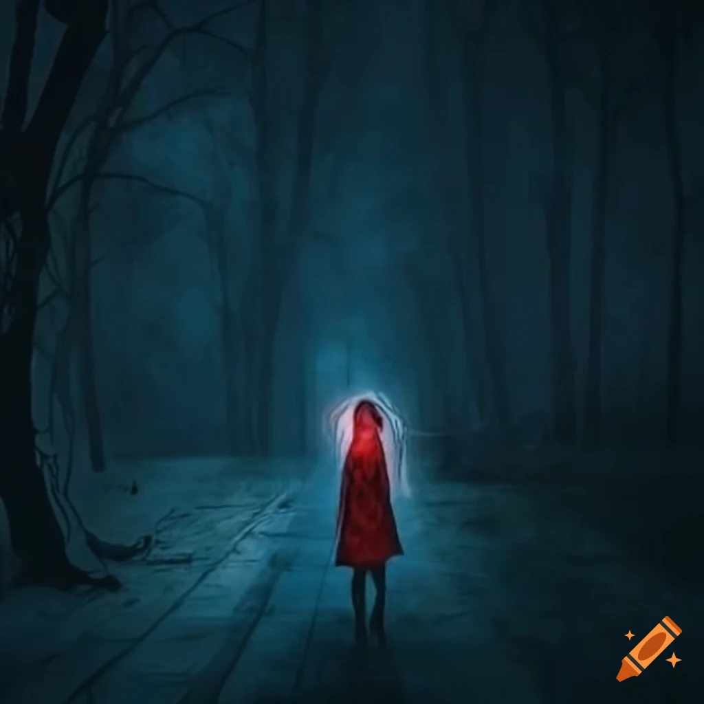 Artistic depiction of a girl fading into the rain on Craiyon