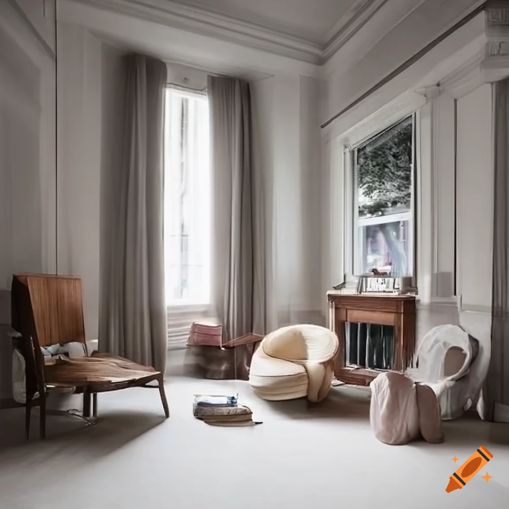 Comfortable and visually appealing interior design on Craiyon